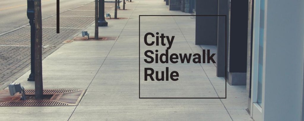 City Sidewalk Rule Beier Howlett city-sidewalk-rule-beier-howlett