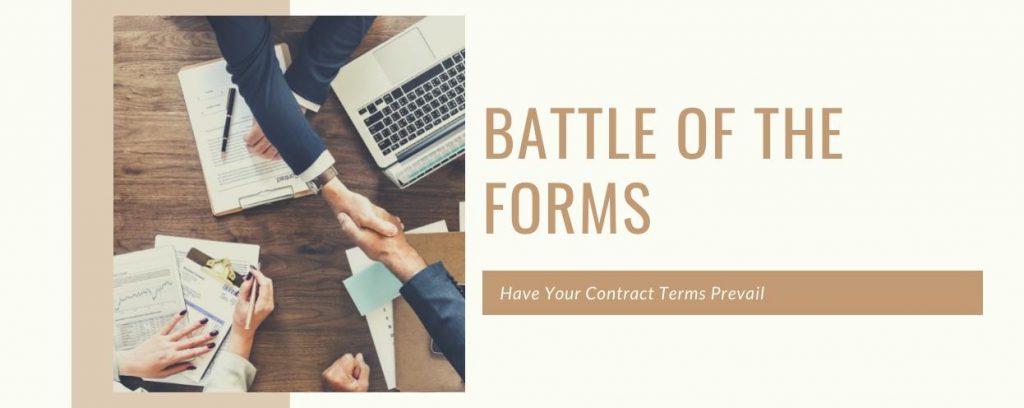 Battle of the Forms- Contract Terms - Beier Howlett